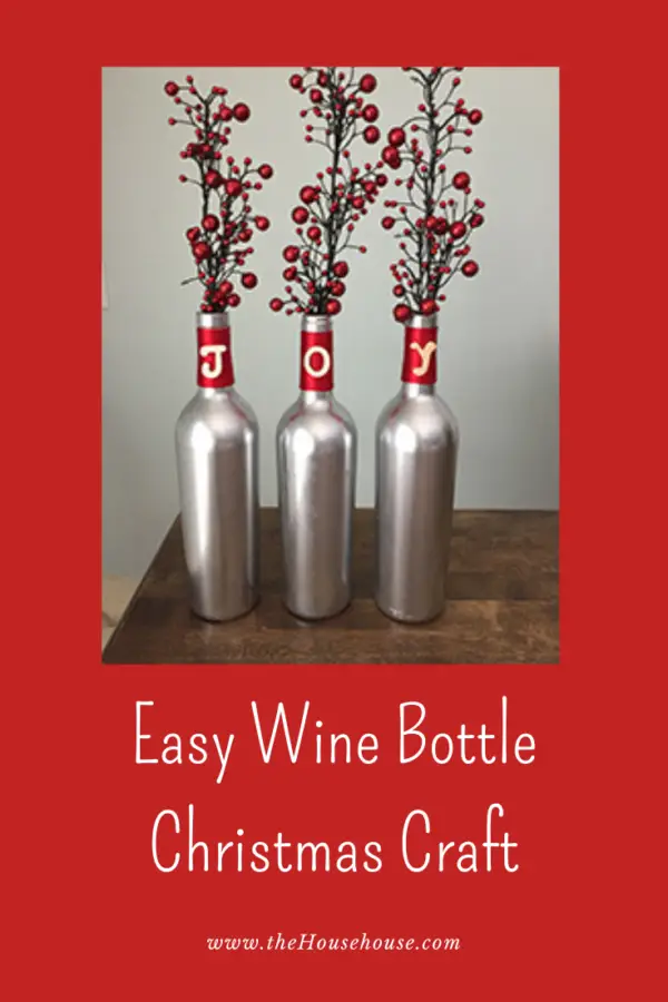 DIY Wine Bottle Christmas Craft Tutorial