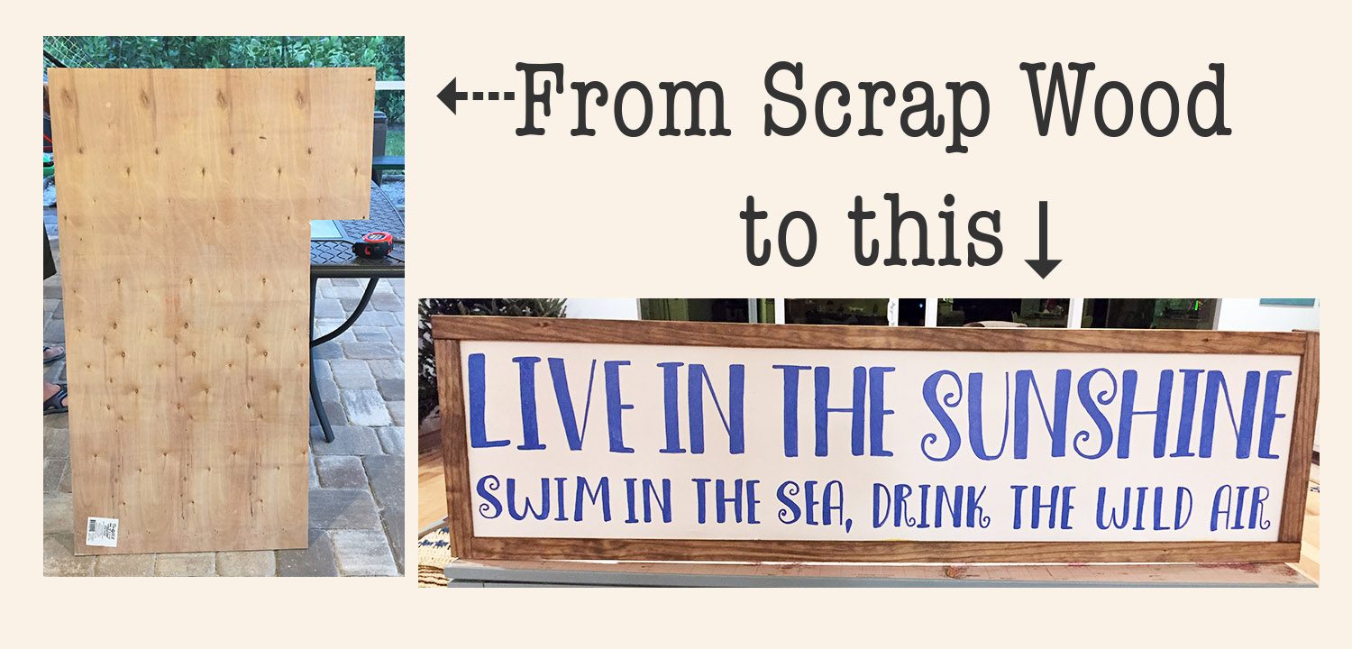 Making a Farmhouse Sign from Scrap Wood - the House house