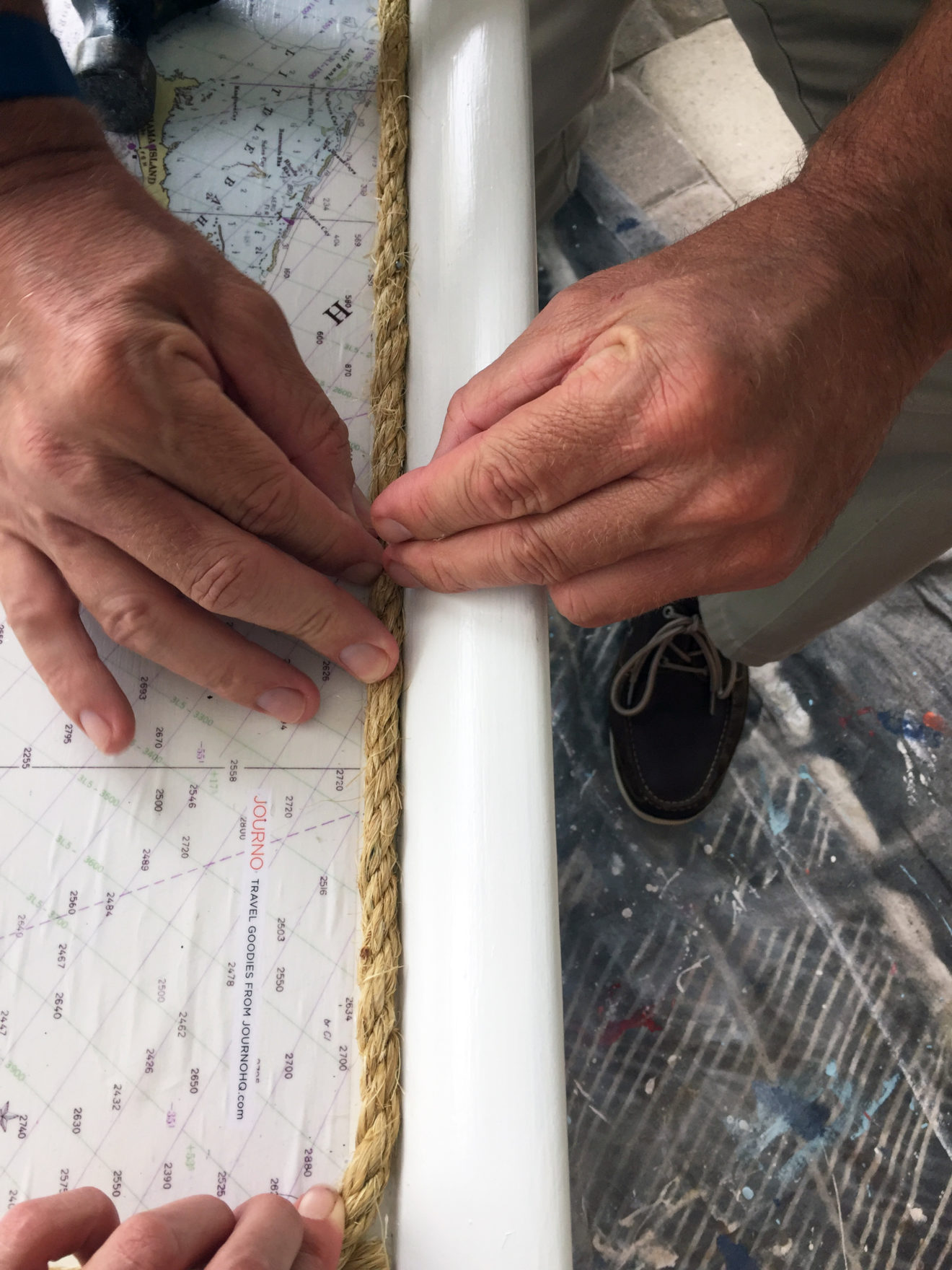 End Table Coastal Makeover - the House house