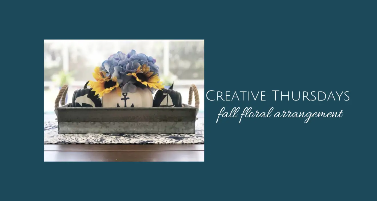Creative Thursdays - Fall Floral Arrangement - the House house