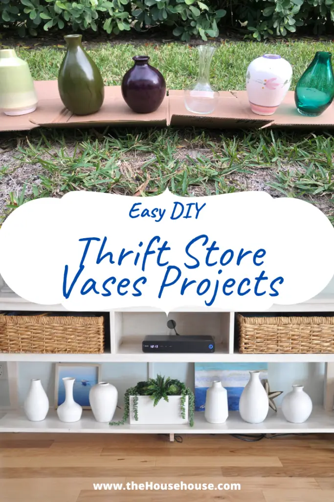 Thrift Store Vases and Planter Project - the House house