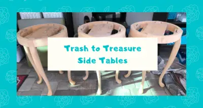 Trash to Treasure End Tables - the House house