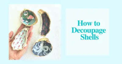 How to Decoupage Shells - the House house
