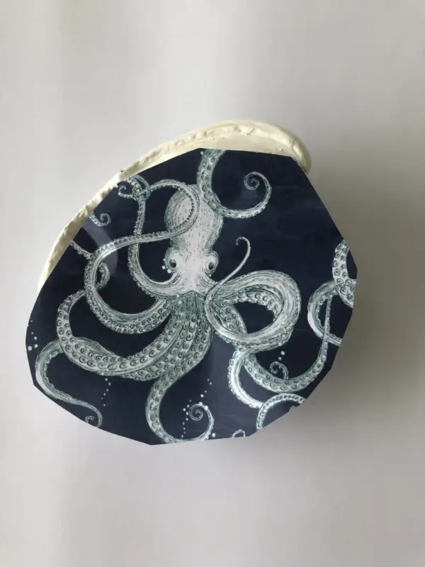 How to Decoupage Shells - the House house