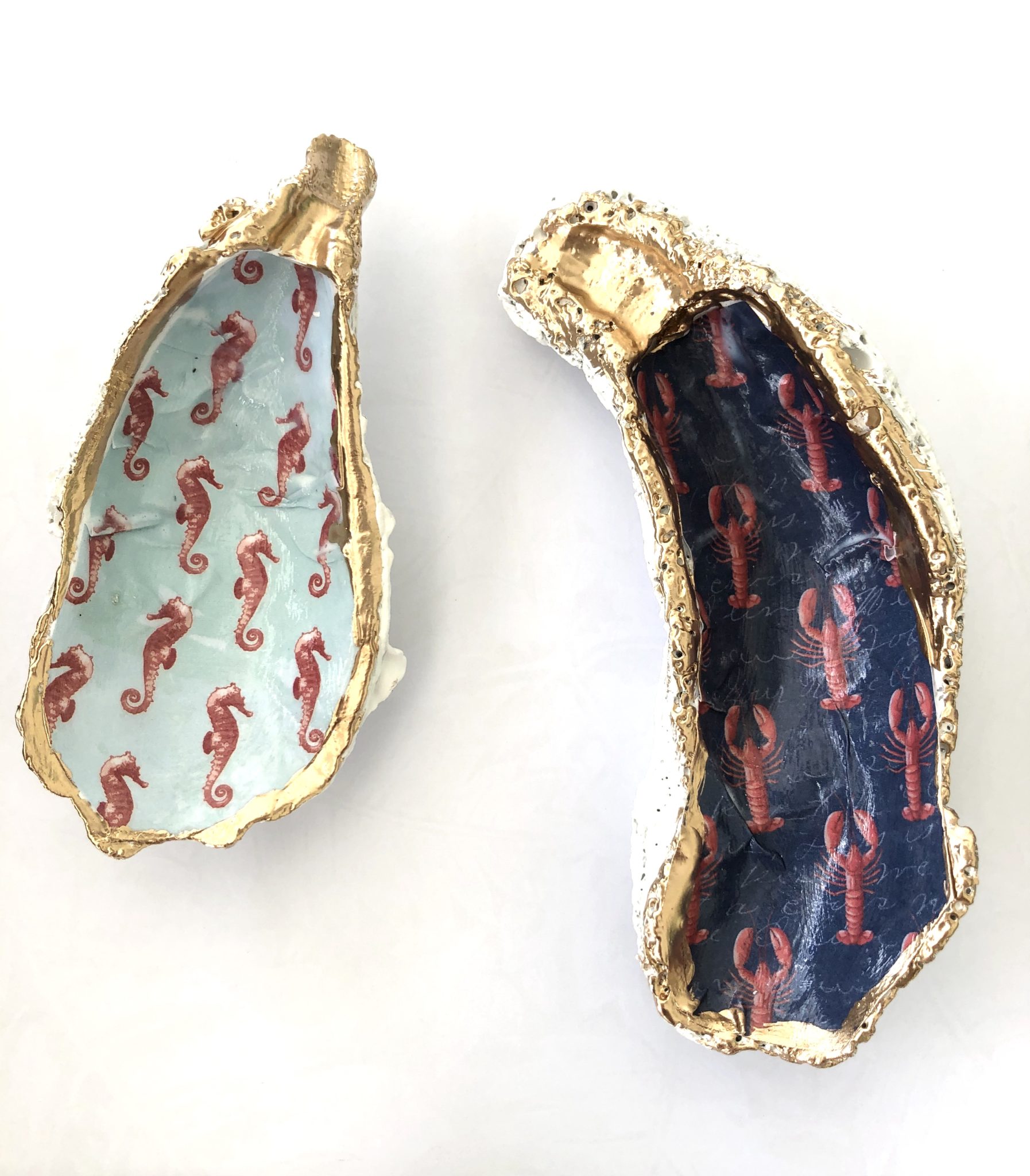 How to Decoupage Shells - the House house