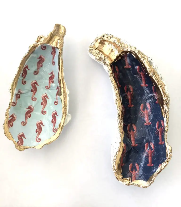 How to Decoupage Shells - the House house