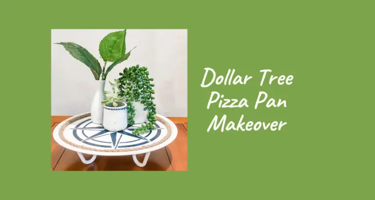 Dollar Tree Pizza Pan Makeover - the House house