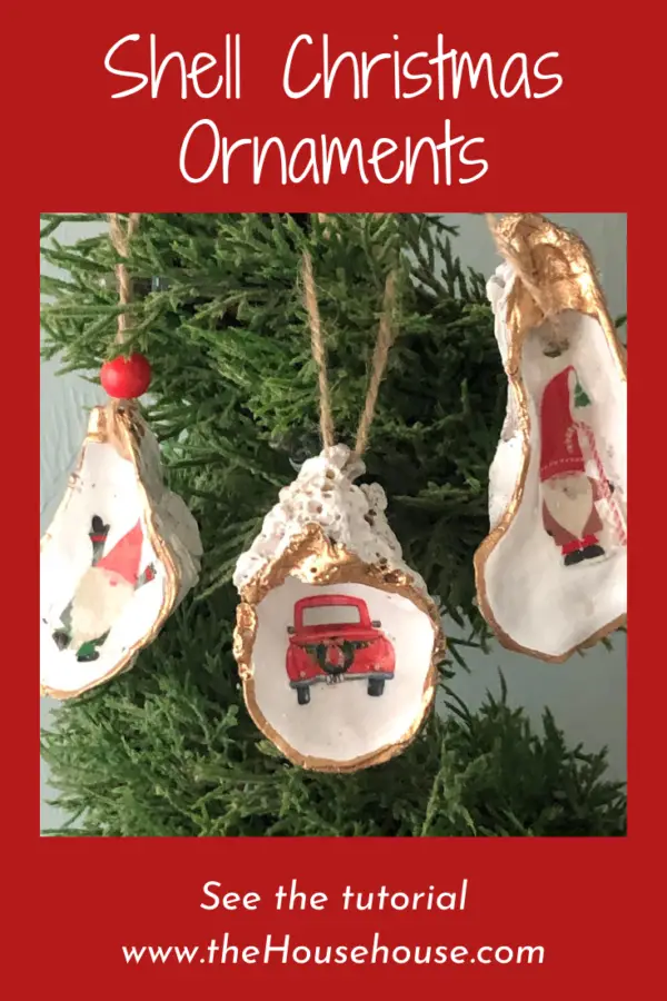 Shell Ornaments - Christmas in July - the House house