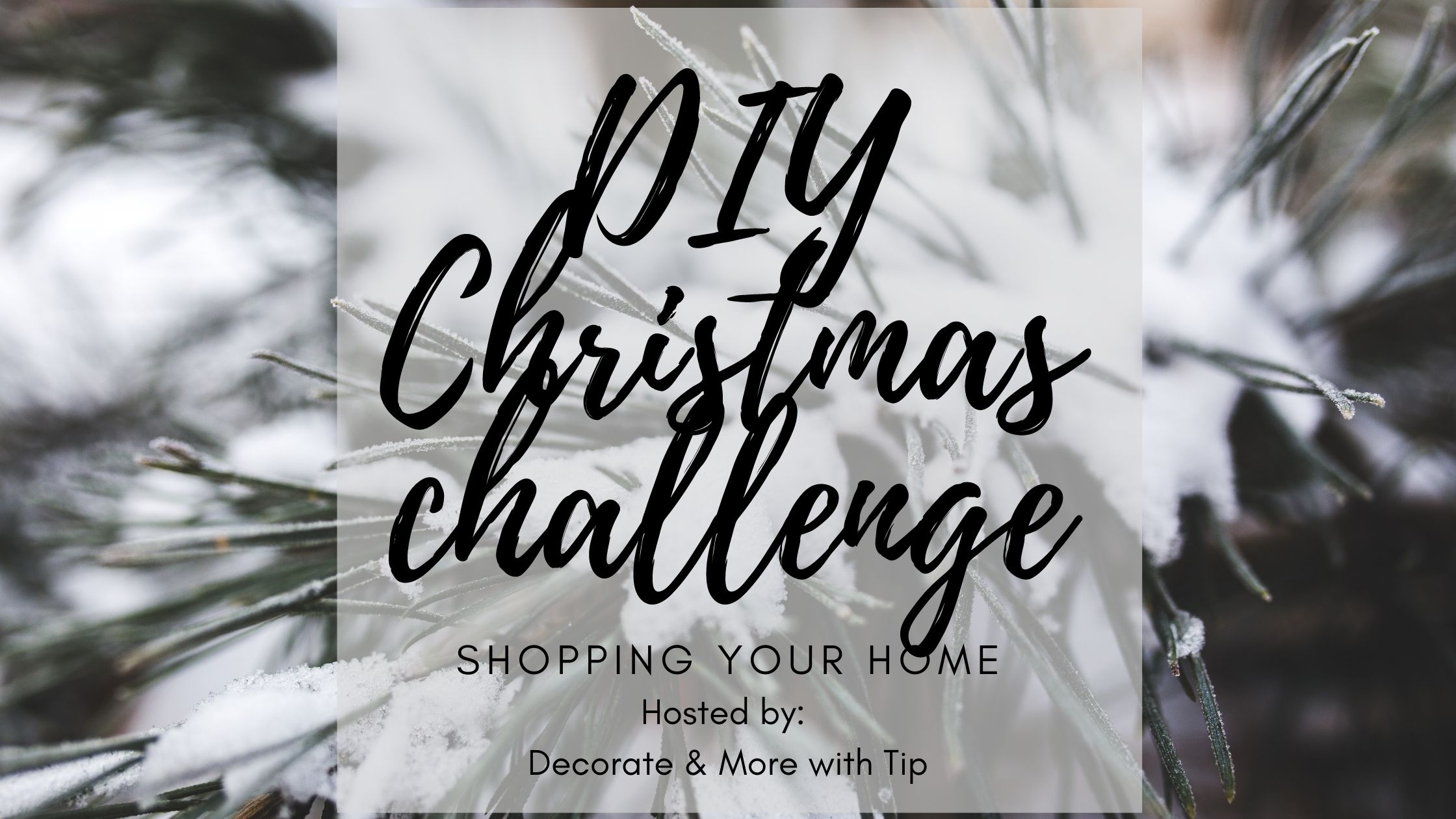 November DIY Challenge - the House house