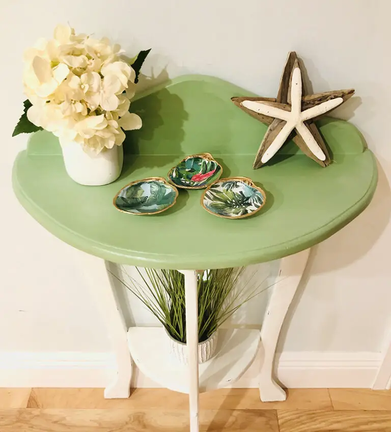 How to Decoupage Shells - the House house