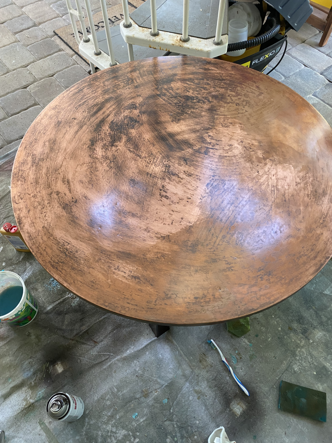 Copper Top Coffee Table Makeover - Part 2 - the House house